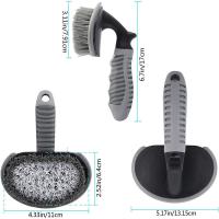 China 6PC T Type Manual Single Car Detailing Brush Round Head For Tire for sale