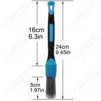 China Threaded Vehicle Car Detailing Brush For Auto Interior Cleaning Washing for sale