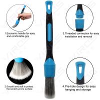 China Threaded Vehicle Car Detailing Brush For Auto Interior Cleaning Washing for sale