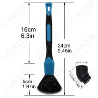 China Microfiber Car Detailing Auto Upholstery Brush For Interior Cleaning for sale