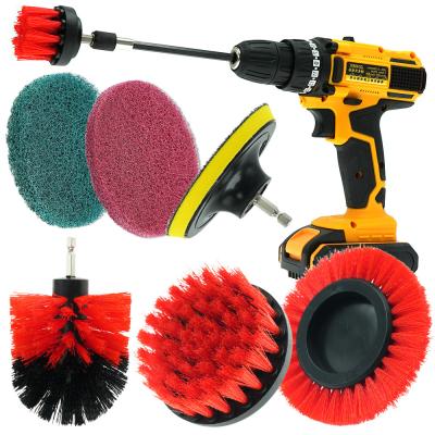 China Cordless Drill Brush Attachment Electric Scrubber 8Pcs Kit for sale