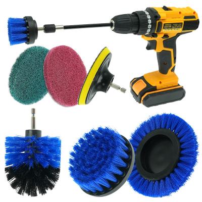 China 6inch Electric Drill Attachment Brush Power Scrubber Kit For Household Cleaning for sale