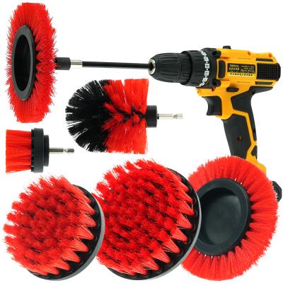 China Extension Grout Drill Brush Attachment Medium Hardness For Barbecue Tool Cleaning for sale