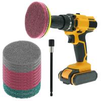 China 14 Pack Electric Drill Wheel Cleaning Brush Set Power Scrubber Brush Set For Drill for sale