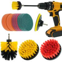 China Exw Price 14Pcs Drill Brush Set Cleaning Kitchen Power Scrubber Set for sale