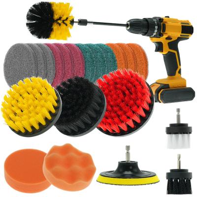 China Electric Floor Cleaning Brush Drill Cleaning Kit Drill Attachment Set for sale