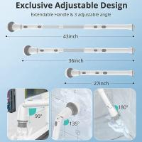 China Retractable Electric Cleaning Brush Spin Cleaner For Bathroom 2500mAh for sale