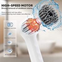 China 4In1 Rotating Electric Cleaning Brush Scrubber For Tub Floor Tile Kitchen for sale