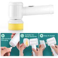 China Nylon Power Electric Cleaning Brush For Bathroom Tiles 800mAh for sale