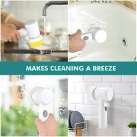 China Nylon Power Electric Cleaning Brush For Bathroom Tiles 800mAh for sale