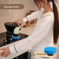 China VIROS Adjustable Electric Cleaning Brush Handheld Scrubber IPX Waterproof for sale