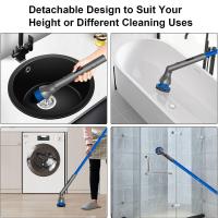 China Motorized Spin Rotating Bathroom Scrubber Tile Brush With Led Display for sale