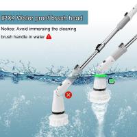 China ABS Extendable Electric Cleaning Brush Tile Scrubber Customized for sale