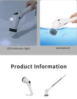China ABS Extendable Electric Cleaning Brush Tile Scrubber Customized for sale