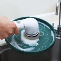 China 6In1 Electric Power Spin Cordless Bathtub Scrubber For Bathroom for sale