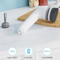 China 6In1 Electric Power Spin Cordless Bathtub Scrubber For Bathroom for sale