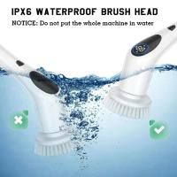 China 9In Electric Cleaning Brush Spin Scrubber for Bathroom Tub Tile Floor Kitchen for sale