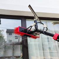 China Nylon Telescopic Solar Panel Cleaner Module Cleaning Brush 12FT/18FT/20FT for sale