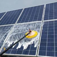 China Window Solar Panel Cleaning Brush Photovoltaic Solar Cleaner Wiper Scourer for sale