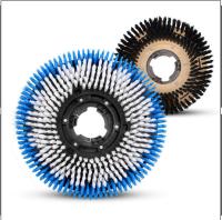 China Nylon Disc Gutter Cleaning Broom Brushes For Floor Carpet Washing for sale