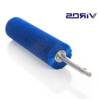 China Blue PP Nylon Industrial Roller Brush For Fruit And Vegetable Cleaning ODM for sale
