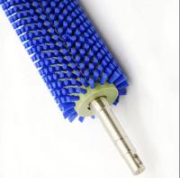 China Blue PP Nylon Industrial Roller Brush For Fruit And Vegetable Cleaning ODM for sale