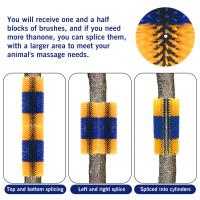 China Yellow Cow Back Scratcher Cattle Scratch Brush For Massage Tickling for sale