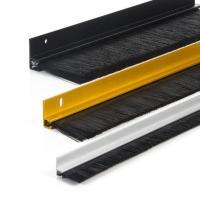 China Aluminium Bar Polypropylene Industrial Strip Brush Door Bottom Sealing for sale