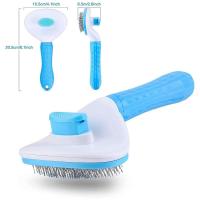 China Antibacterial Slicker PET Cleaning Brush Pets Self Clean For Dog Hair Shedding for sale