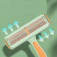 China Reusable PET Cleaning Brush Silicone Pet Hair Remover Brush Fur Roller Automatic for sale