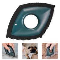 China Cat Hair Remover PET Cleaning Brush With Detailing Squeegee Plastic Bristles for sale