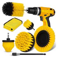 China 7 Piece Drill Brushes Power Scrubber Cleaning For Car Rims Kitchen for sale