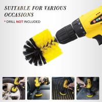 China 6pcs Drill Cleaning Brush Attachments Sets Power Scrubber For Car Washing Bathroom for sale