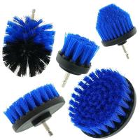 China 9PC Blue Grout Brush Drill Attachment Sponge Car Wheel Detailing for sale
