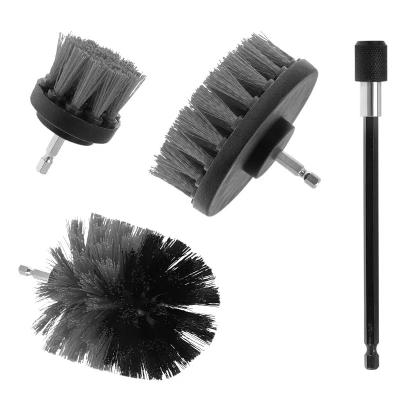 China 4pcs Electric Drill Bit Scrubber Attachment With Cleaning Brush for sale