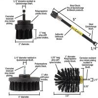 China Cordless Drill Brush Brush Attachment Power Scrubber Set 4 Piece for sale