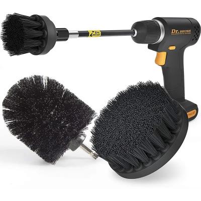 China Cordless Drill Brush Brush Attachment Power Scrubber Set 4 Piece for sale