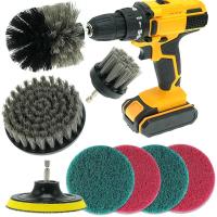 China Oem 8pc Drill Brush Set Power Scrubber Bathroom Car Cleaning for sale