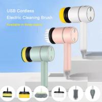 China Kitchen Household Power Electric Spin Scrubber Cordless Rotating Speeds for sale