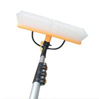 China Long Pole Solar Panel Brush Cleaner For Roof Washing 12m for sale