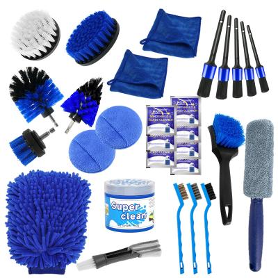 China Pp Custom Car Detailing Brush Medium Bristle Stiffness Multi Purpose Cleaning Tool for sale