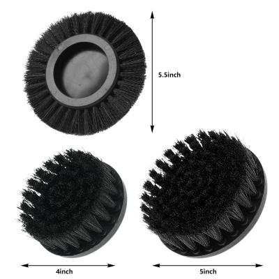 China Power Drill Brush Set Black Color Hardest Brush With 3pcs for sale
