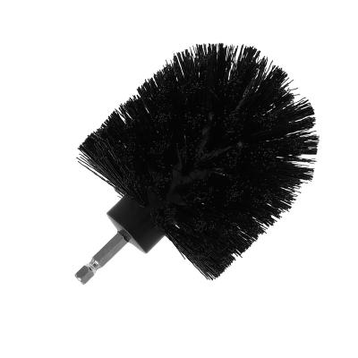 China Black Color 2 Inch Drill Scrub Brush For Quick And Effective Cleaning for sale