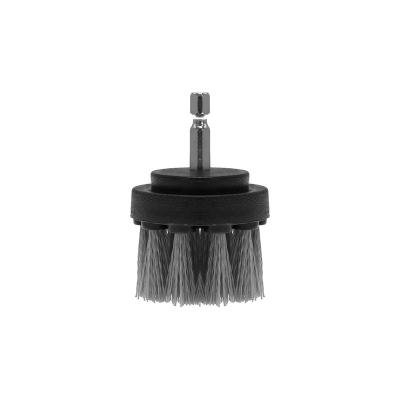 China Gery Color 2 Inch Size Drill Brush Can Cleaning Car With Drill for sale