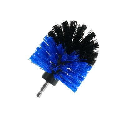 China Blue And Black Roller Drill Brush 3.5 Inch Size Can Cleaning Car With Drill for sale