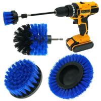 China Blue Color Drill Brush Scrubber For Efficient Surface Cleaning for sale