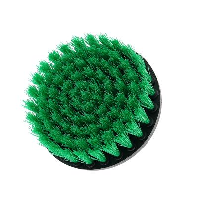 China 5inch Green Color Drill Attachment Brush Set For Cleaning Various Surfaces for sale