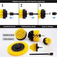 China Drill Brush Power Drill Brush  Attaches Easily With Yellow Color for sale