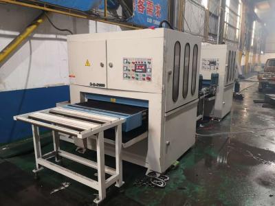 China Automatic Grinding Polishing Wide Belt Sander Satin Finishing With Cleaning Drying for sale