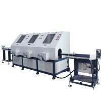 China 3 Grinding Head Curtain Rod Polishing Machine Round Tube Abrasive Belt for sale